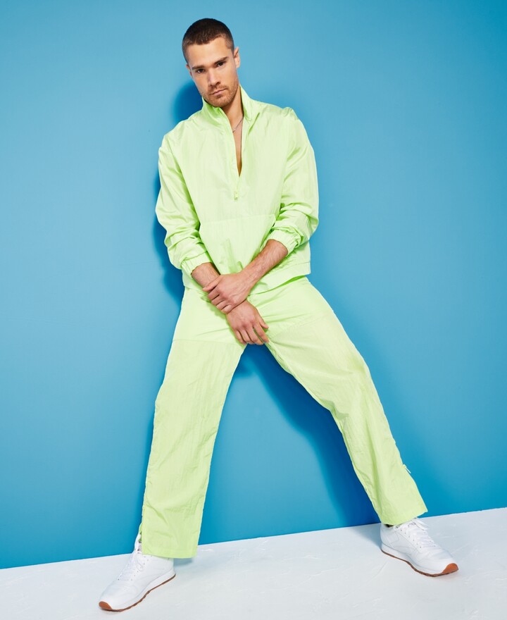 Royalty by Maluma Men's Relaxed-Fit Solid Half-Zip Jacket, Created for ...