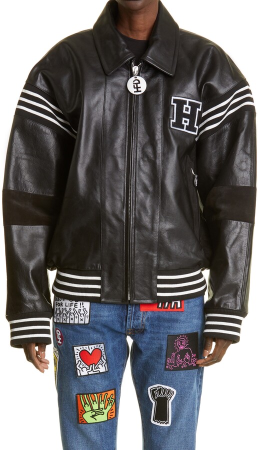 HFD x Keith Haring Unisex Leather Jacket - ShopStyle