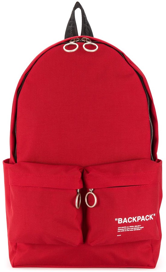 Off-White Slogan Backpack - ShopStyle