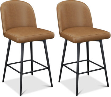 Corrigan Studio Counter Height Bar Stools Set Of 2, 26" Height ...