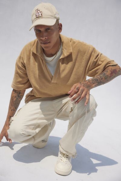 Standard Cloth Luca Terry Popover Polo Shirt - ShopStyle