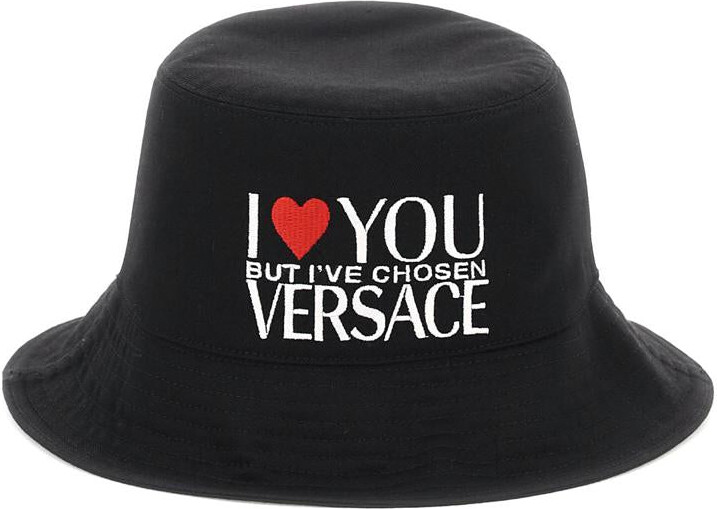Versace embroidered bucket hat - ShopStyle