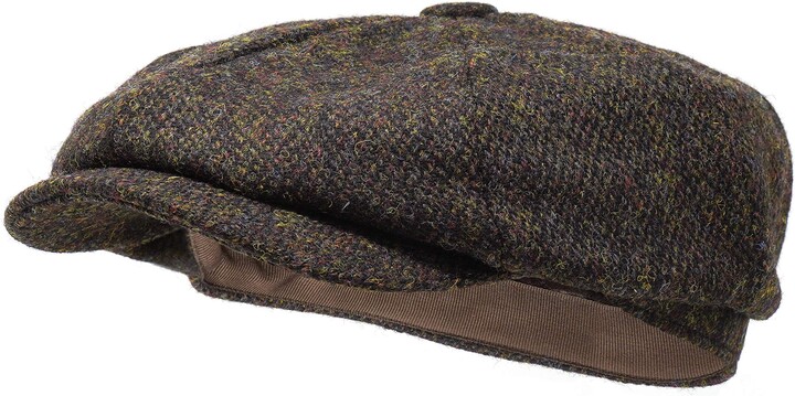 Borges & Scott Lomond Newsboy Cap - 100% Handwoven Wool - Harris Tweed ...