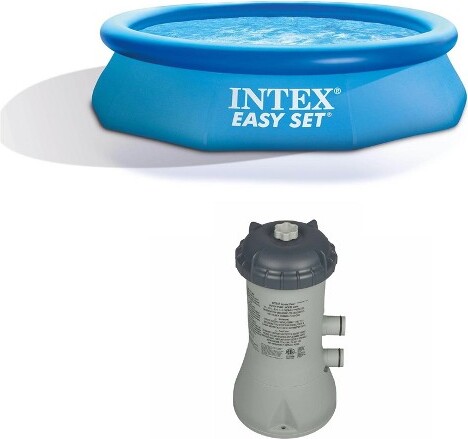 Intex 10’ x 30'" Above Ground Inflatable Pool and Cartridge Filter Pump ...