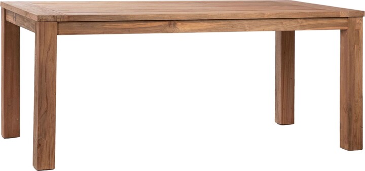 Karina Living Silas Rectangular Indoor-Outdoor Teak Dining Table with ...