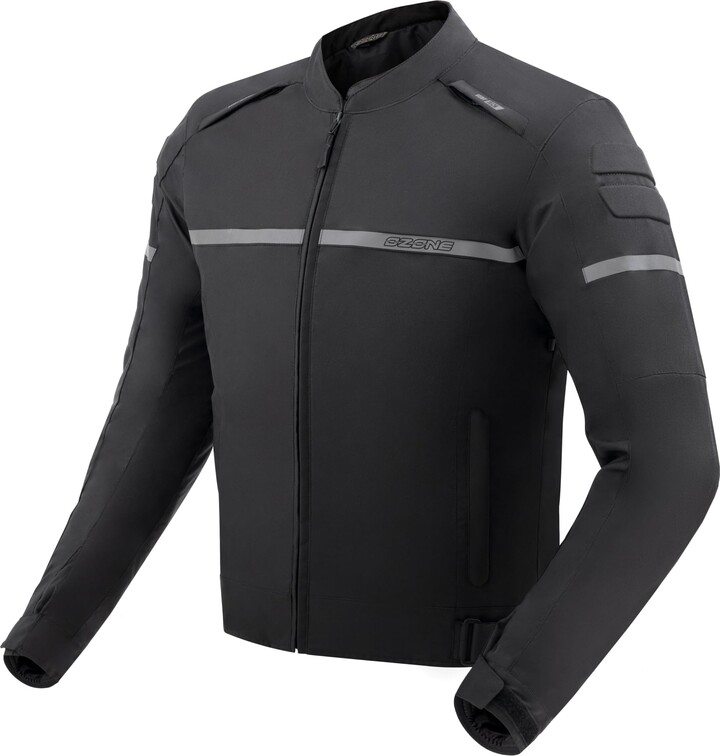 OZONE MOTO Rider Motorcycle Jacket Men | Textile | Elbow and Shoulder ...