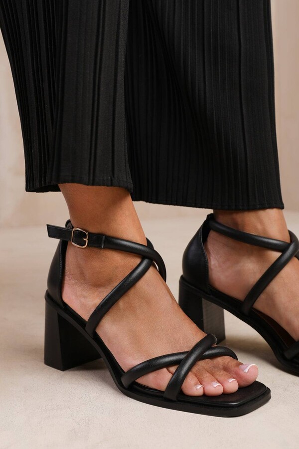 Where's That From 'Flordia' Wide Fit Cross Over Multi Strap Heels ...