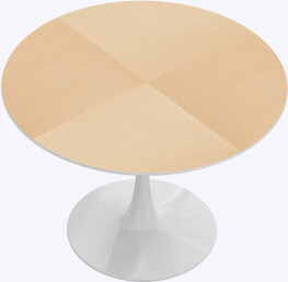 Latitude Run Modern Round Dining Table With Round MDF Table Top,Metal ...