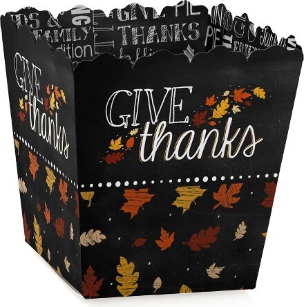 Big Dot of Happiness Give Thanks - Party Mini Favor Boxes ...