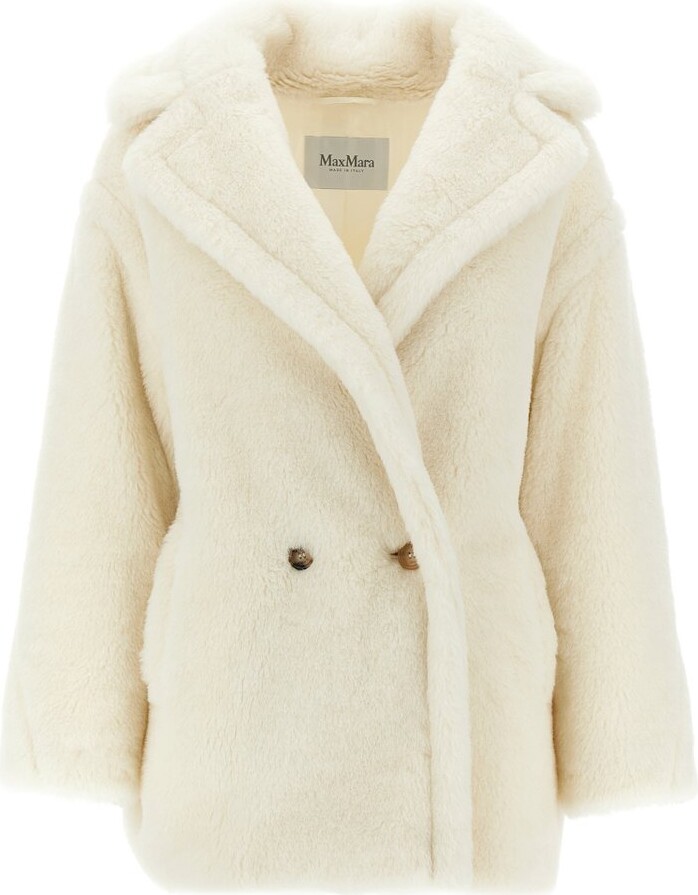 Max Mara Olga Double-Breasted Teddy Coat - ShopStyle