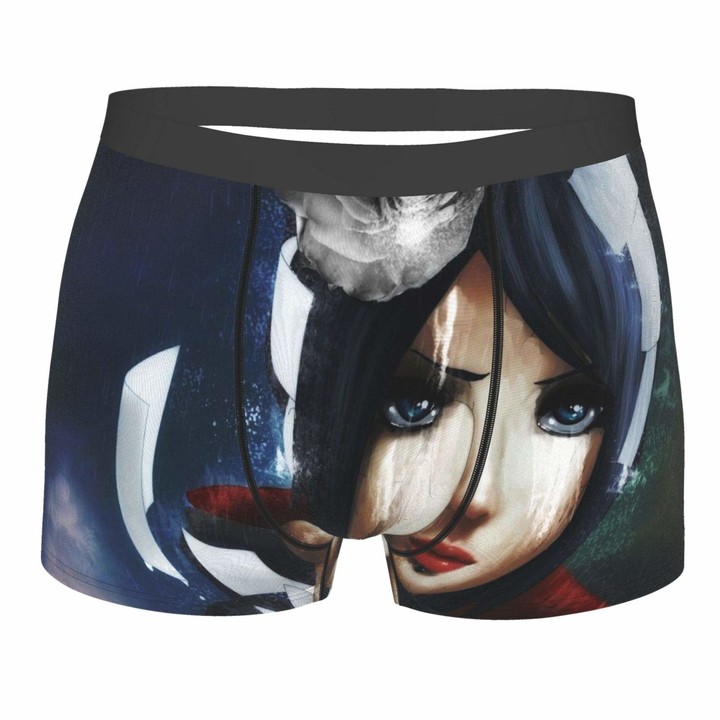 Voroy Men Boxer Briefs Long Leg Cotton Large Code Nan Naruto Shippuuden ...