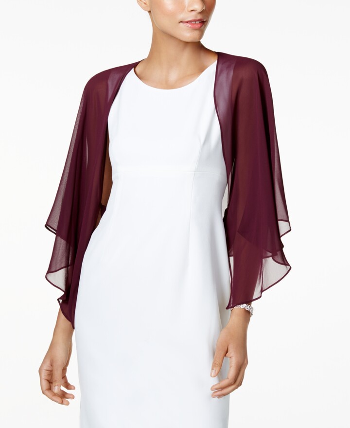 SL Fashions Sheer Capelet Shawl - ShopStyle Evening Dresses