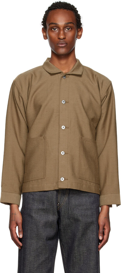Taiga Takahashi Khaki Coverall Jacket - ShopStyle
