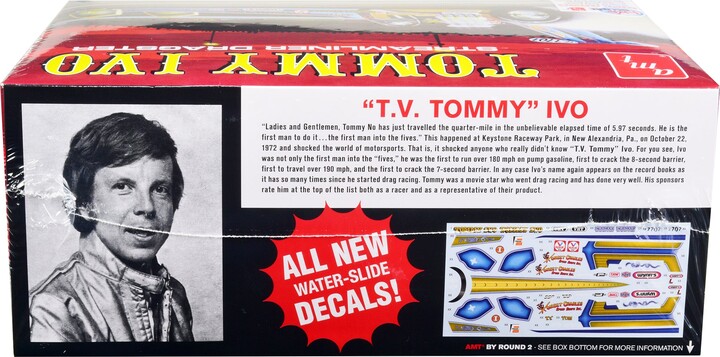 Diecast Model AMT Skill 2 Model Kit Tommy Ivo Streamliner Dragster 1/25 ...