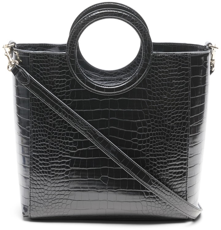 Banana Republic Croc Circle Handle Tote - ShopStyle