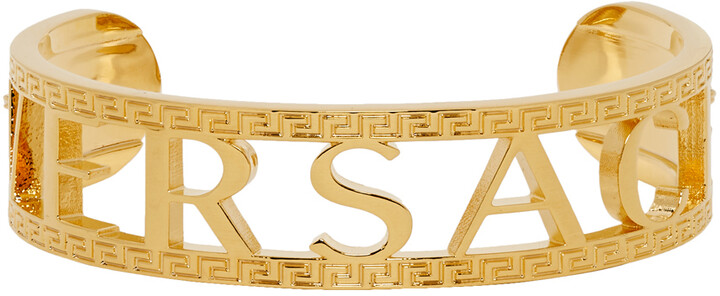 Versace Gold Cold Metal Bracelet - ShopStyle Jewelry