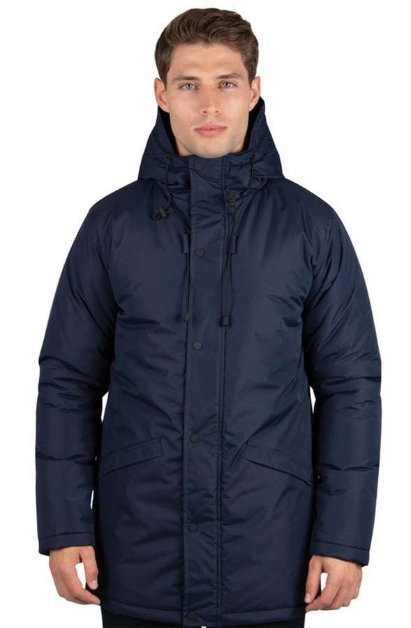 Steel & Jelly Men's Hooded Parka Jacket Coat Navy - ShopStyle