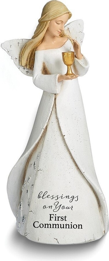 Curata Blessings on Your First Communion Stone Resin Angel Figurine ...