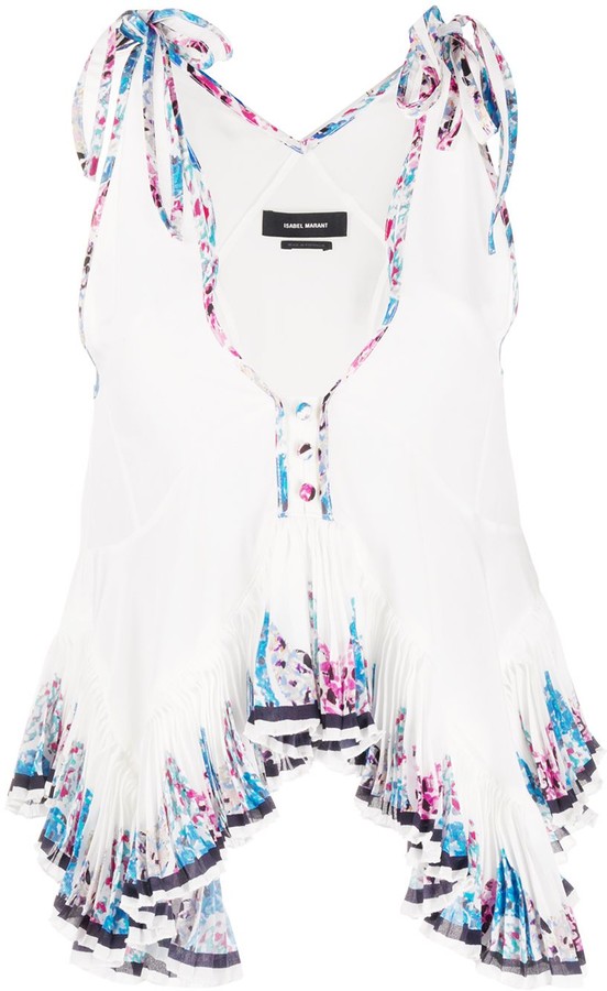 Isabel Marant Ruffled Cami Blouse - ShopStyle Tops