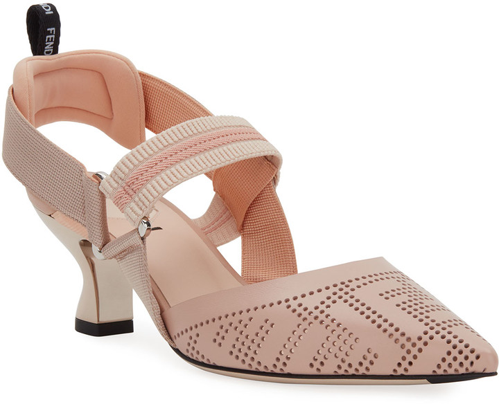 Fendi Colibri FF Perforated Pumps - ShopStyle