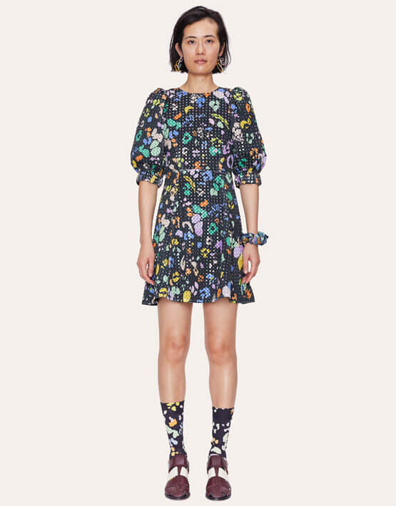 Stine Goya Celina Sequin Dress Black Leopard - ShopStyle