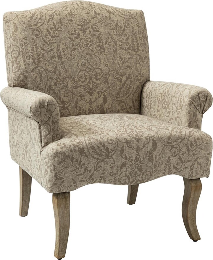 Hulala Home Hali French Country Living Room Armchair with Pattern ...