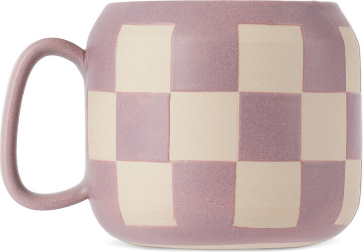 Rory Pots Purple Classic Check Mug - ShopStyle