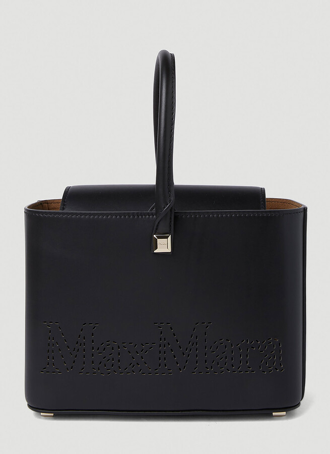 Max Mara Perforated Logo Shopping Tote Bag - ShopStyle