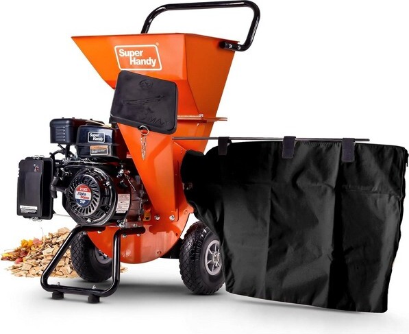 SuperCandy SuperHandy Wood Chipper Shredder Mulcher - Heavy-Duty 7HP, 3 ...
