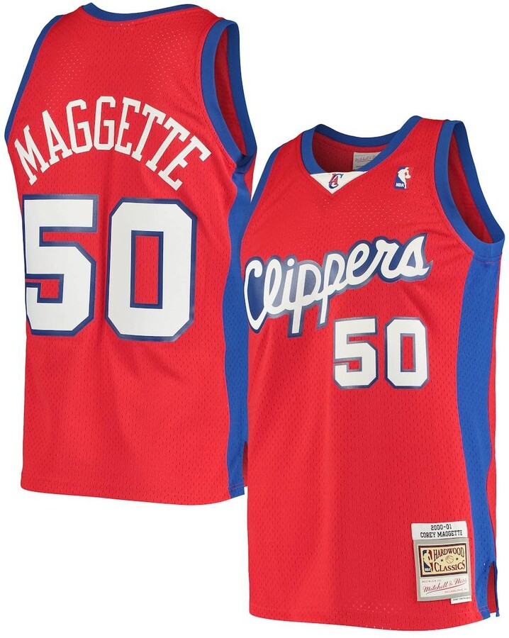 Mitchell & Ness Men's Corey Maggette Red La Clippers 2004/05 Hardwood ...