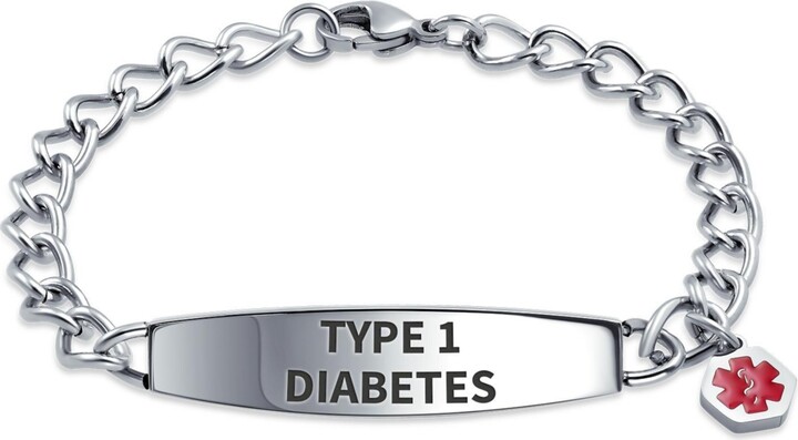 Bling Jewelry Type 1 Diabetes Identification Medical Id Bracelet Miami ...