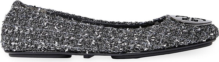 Tory Burch Minnie Tweed Ballet Flats - ShopStyle
