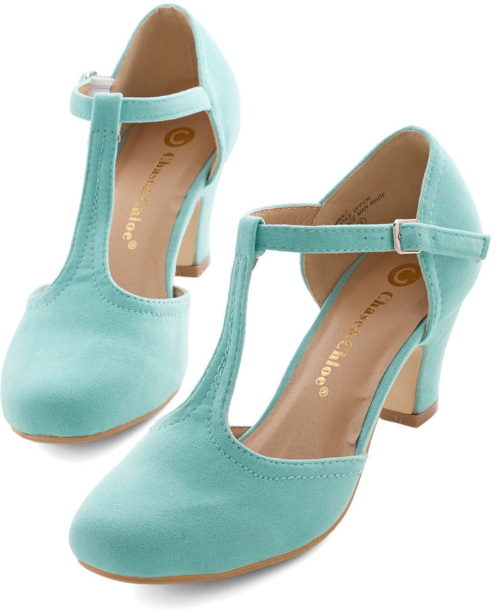 Hep in Your Step Heel in Aqua - ShopStyle Pumps