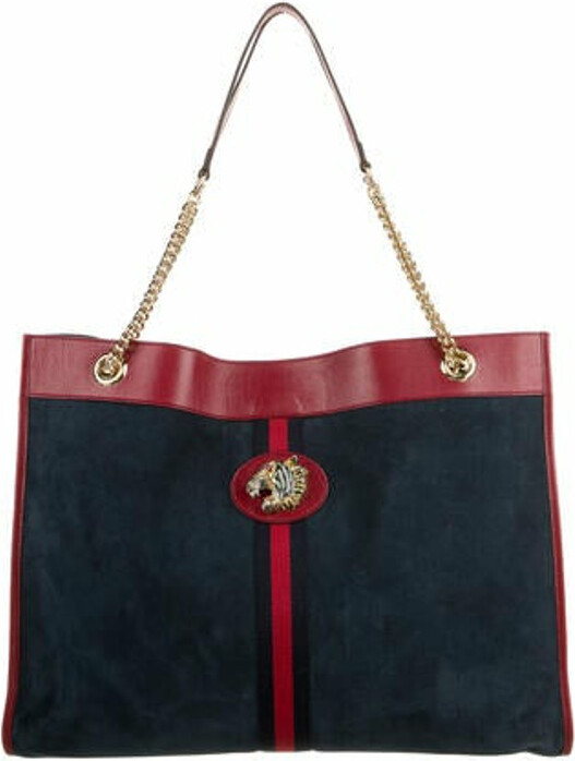 Gucci Large Suede Rajah Tote - ShopStyle
