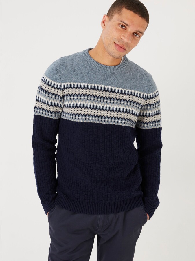 Fat Face FatFace Fair Isle Yoke Print Jumper - ShopStyle Knitwear