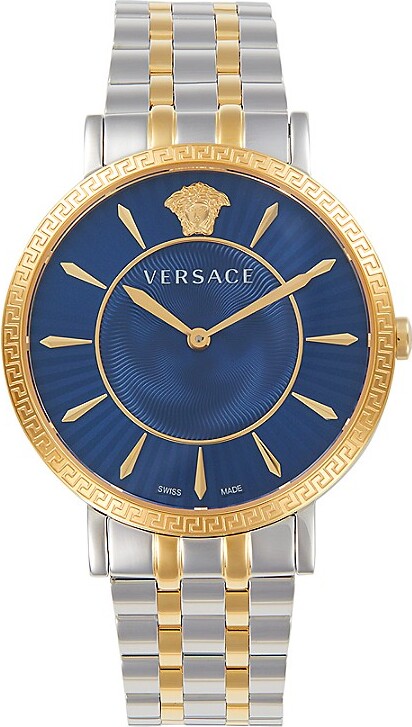 Versace V Eternal 38MM IP Goldtone Stainless Steel Bracelet Watch ...