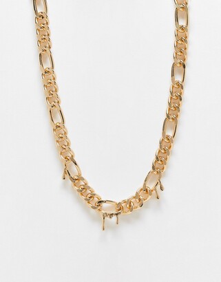 WFTW chunky drip chain in gold - ShopStyle Jewelry