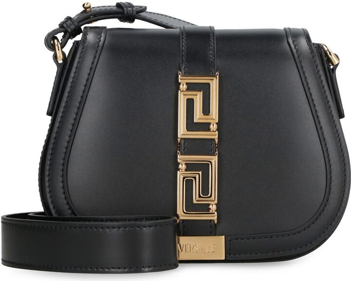 Versace Greca Goddess Leather Shoulder Bag - ShopStyle