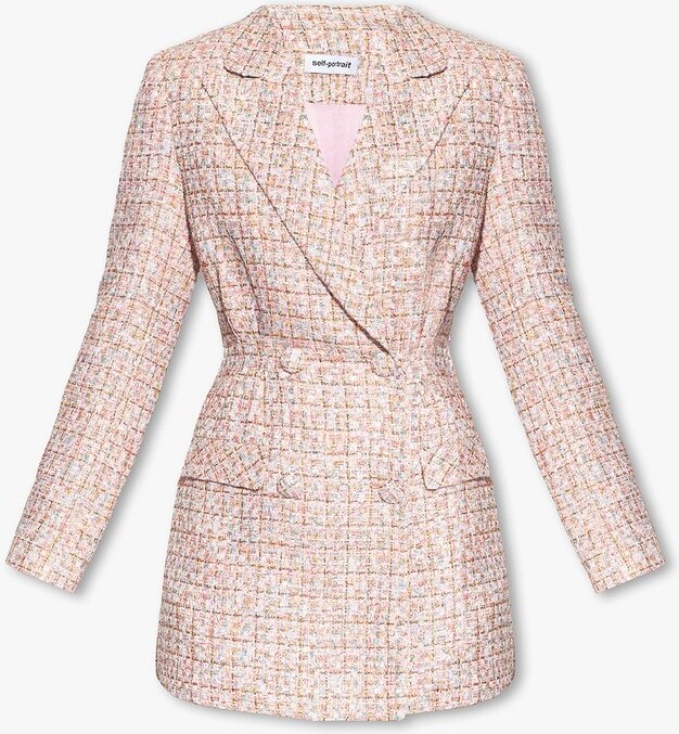 Self-Portrait Sparkling Tweed Dress - ShopStyle Coats
