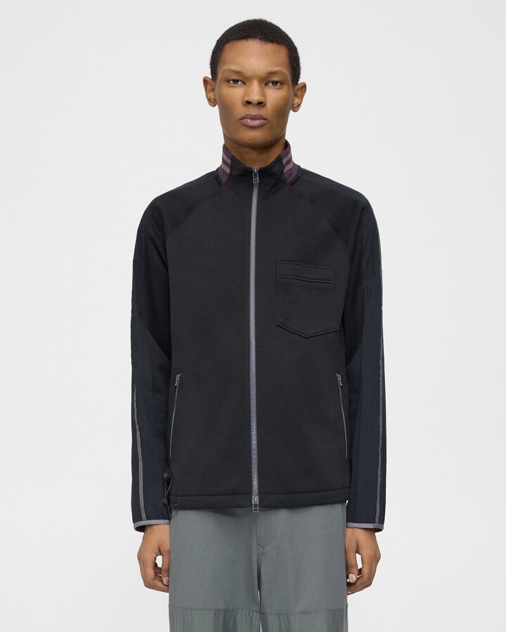 Theory Textured Knit Track Jacket - ShopStyle