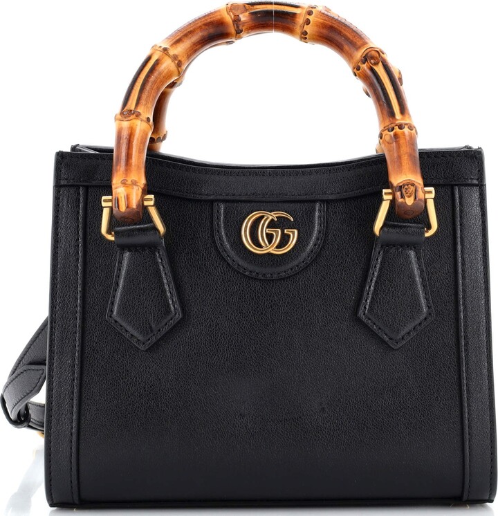 Gucci Diana NM Bamboo Handle Tote Leather Mini - ShopStyle Shoulder Bags