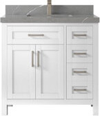 Willow Collections Cambridge 36 In. W Single Bathroom Vanity Set ...
