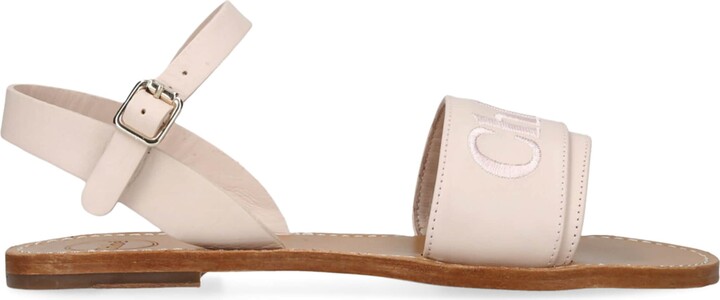 Chloé Children Leather Logo Sandals - ShopStyle Girls' Shoes