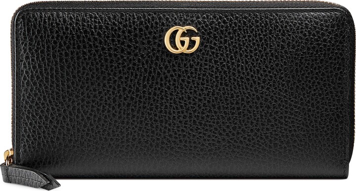 Gucci Leather zip around wallet - ShopStyle