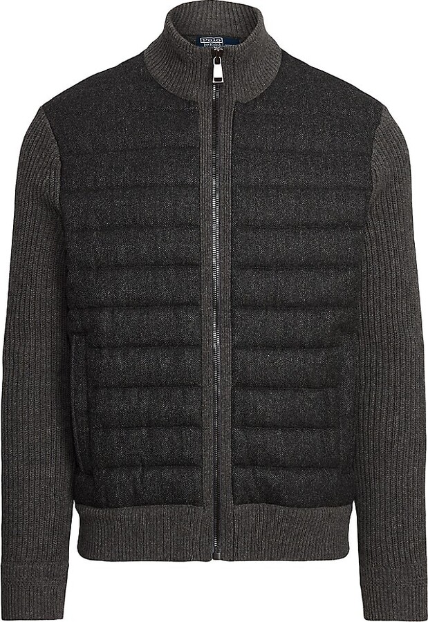 Polo Ralph Lauren Wool & Cashmere Puffer Sweater - ShopStyle