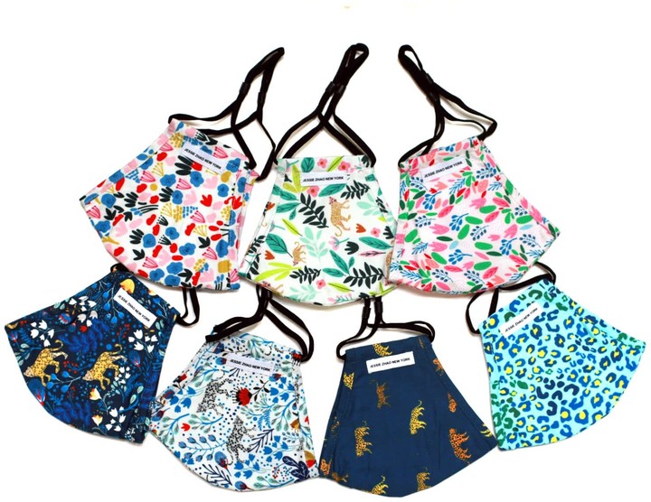 Jessie Zhao New York 7 Pack Organic Cotton Face Mask Colorful World ...