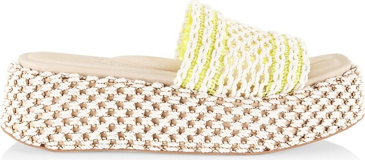 Rag & Bone Logan Crochet Flatform Slide Sandals - ShopStyle