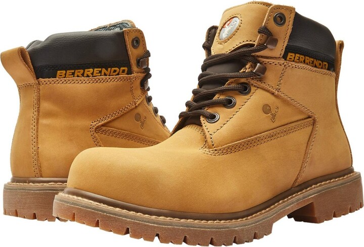 Berrendo Men's 6” Steel Toe Work Boots for Men – Electrical Hazard ...