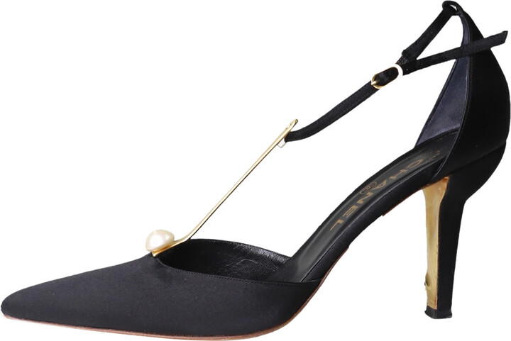 Chanel Cloth heels - ShopStyle Pumps