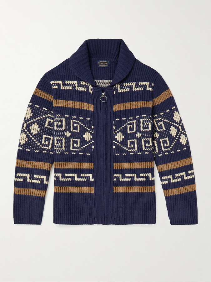 Pendleton The Original Westerley Jacquad-Knit Wool Cardigan - ShopStyle